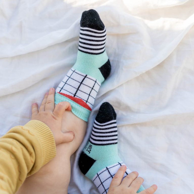 nice socks block stripes yellow - nicenicenice